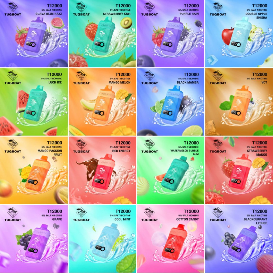 Tugboat T12000 Disposable Vape - Dubai Vape Bar